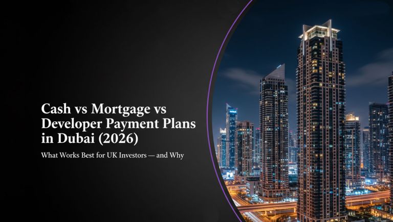 Cash vs Mortgage vs Payment Plans in Dubai | UK Investor Guide 2026